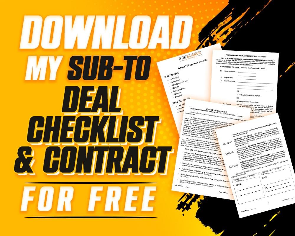 FREE | Sub To Contract & Checklist Download